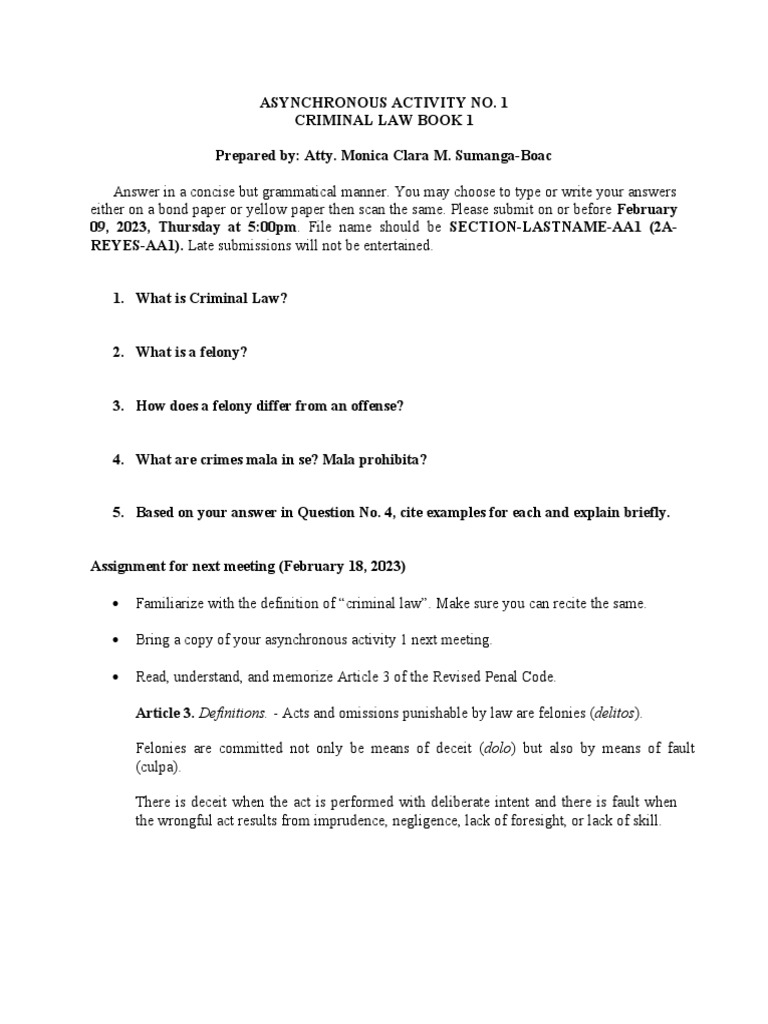 CLJ 3 Asynchronous Activity 1 | PDF | Social Science