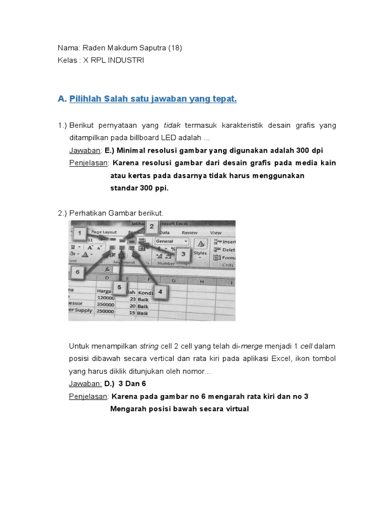 Mengetik Soal Di Buku Paket - X | PDF | Metode & Bahan Ajar | Komputer