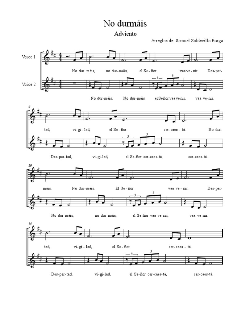 No Durmáis | PDF