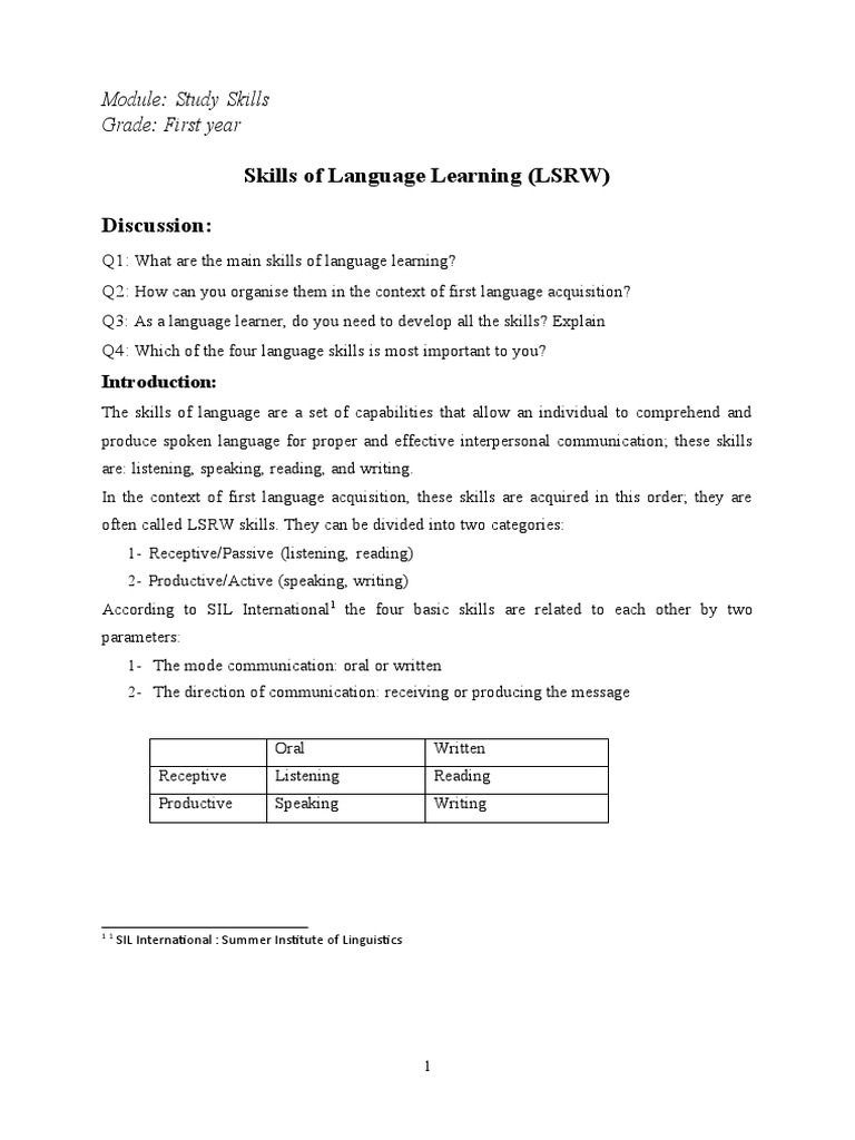 Lesson Three | PDF | Language Acquisition | Speech