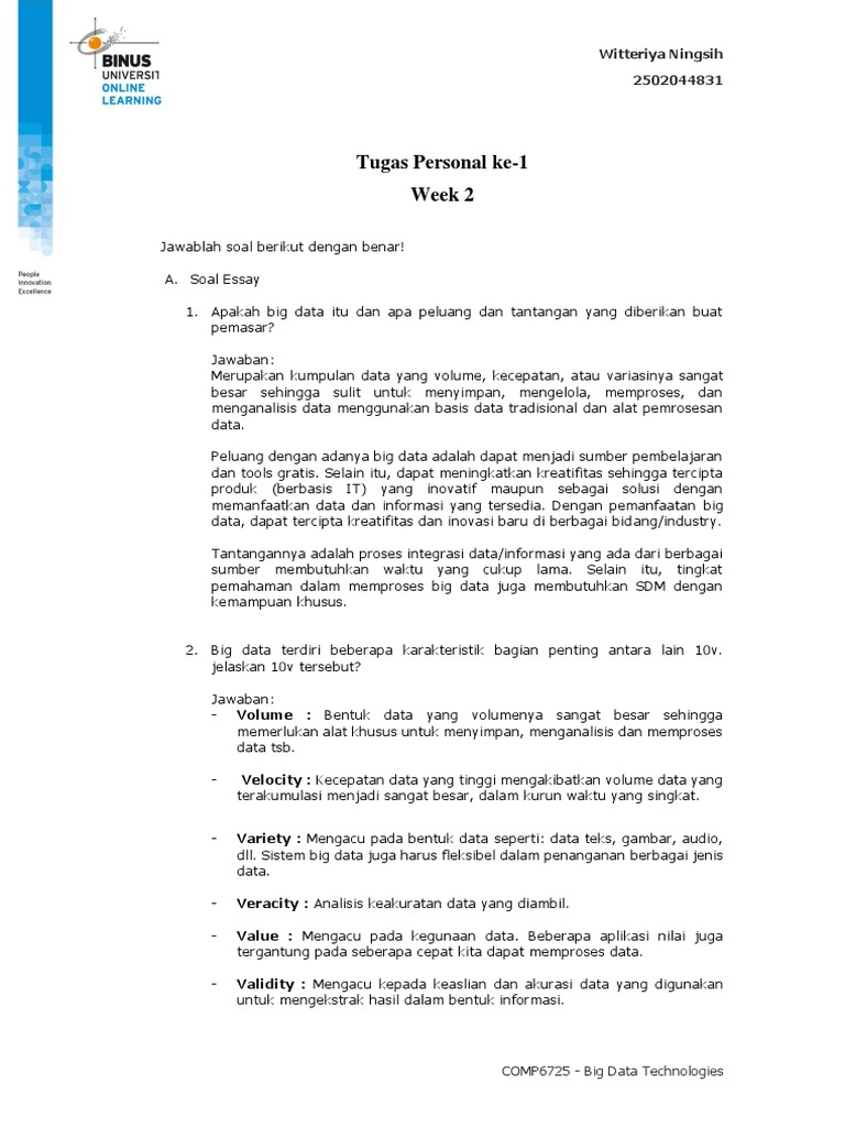 TP1-W2-S3-R0 - Big Data - Witteriya Ningsih - 2502044831 | PDF