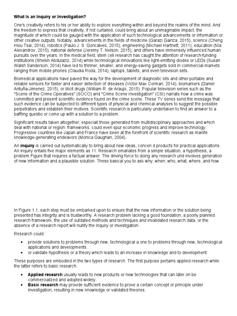 A Guide To Immersion | PDF | Inquiry | Scientific Method