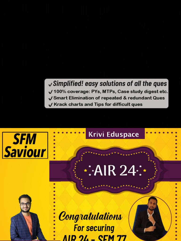 Simplified SFM Ques Bank by Finance Acharya Jatin Nagpal CA, FRM | PDF ...