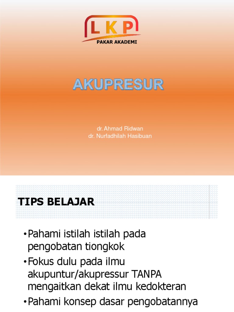 Panduan Akupresur dan Meridian Tiongkok | PDF