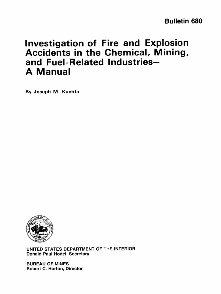 Investigation of Fire and Explosion Accidents | PDF