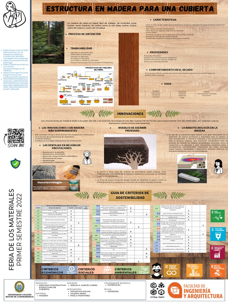 Estructura madera cubierta | PDF | Madera | Carpintería