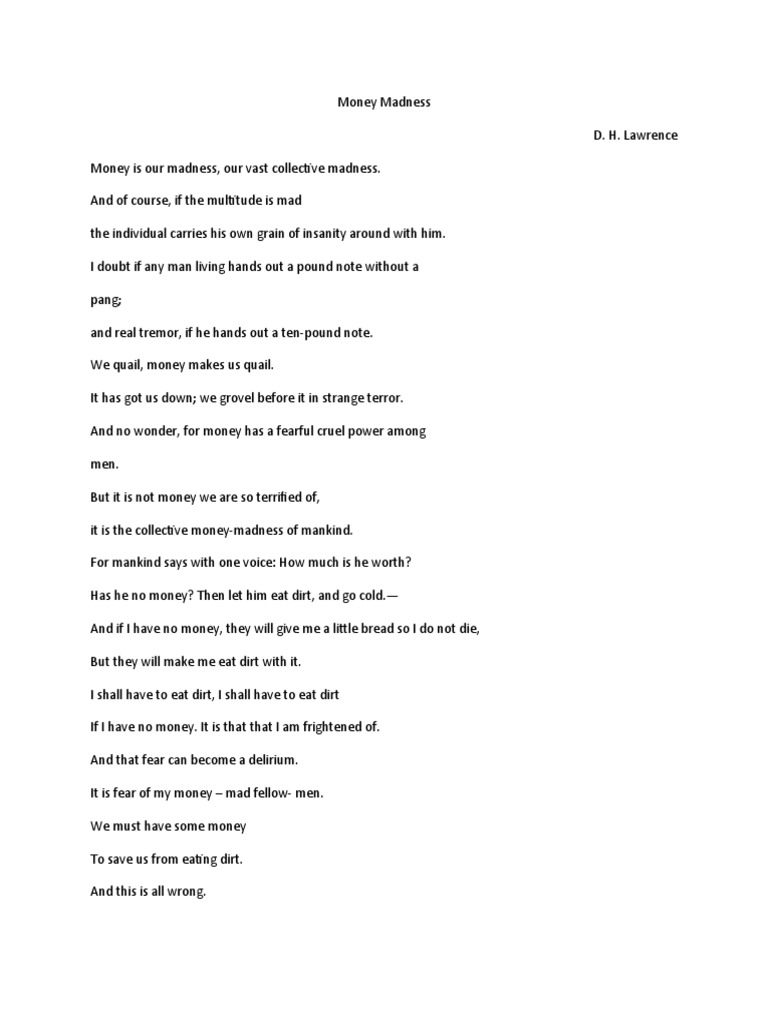 Money Madness | PDF