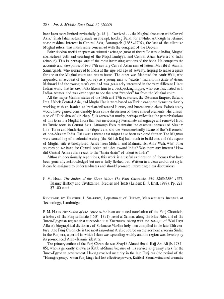 P M HOLT The Sudan of The Three Niles TH | PDF | Sudan | Mughal Empire
