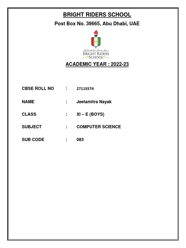 Class 11 Computer Science Practical Guide | PDF | Function (Mathematics) | Programming