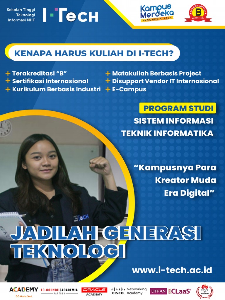 Desain Brosur Depan (Itech-Ccit) | PDF