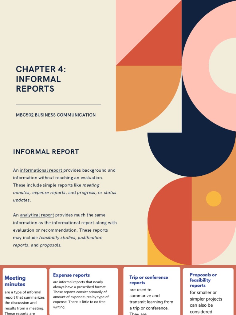 Informal Reports | Download Free PDF | Memorandum | Data