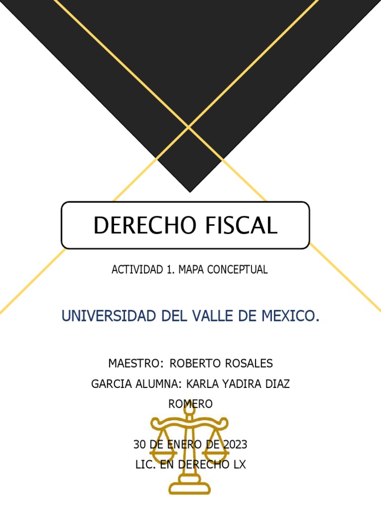 Act1 Mapaconceptual Derechofiscal | PDF | Estado (política) | Principios éticos