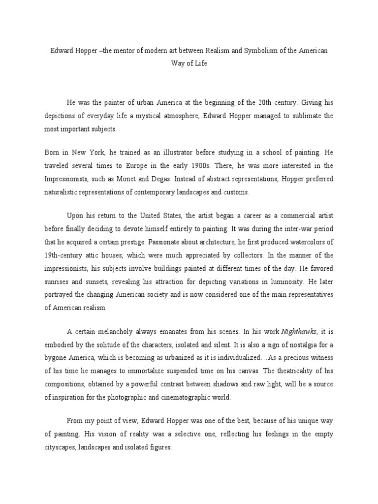 Edward Hopper | PDF