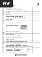 Arithmetic Mental Maths Year 6 Answers | PDF | Area