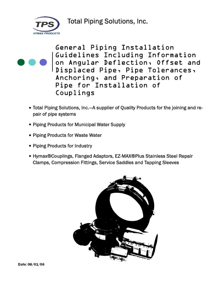 Installation Guidelines For Piping 22 | PDF