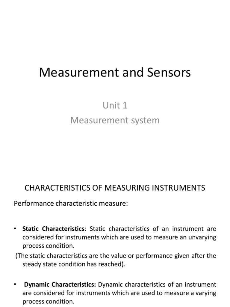 Measurement and Sensors - Lecture2 | PDF | Accuracy And Precision | Measurement