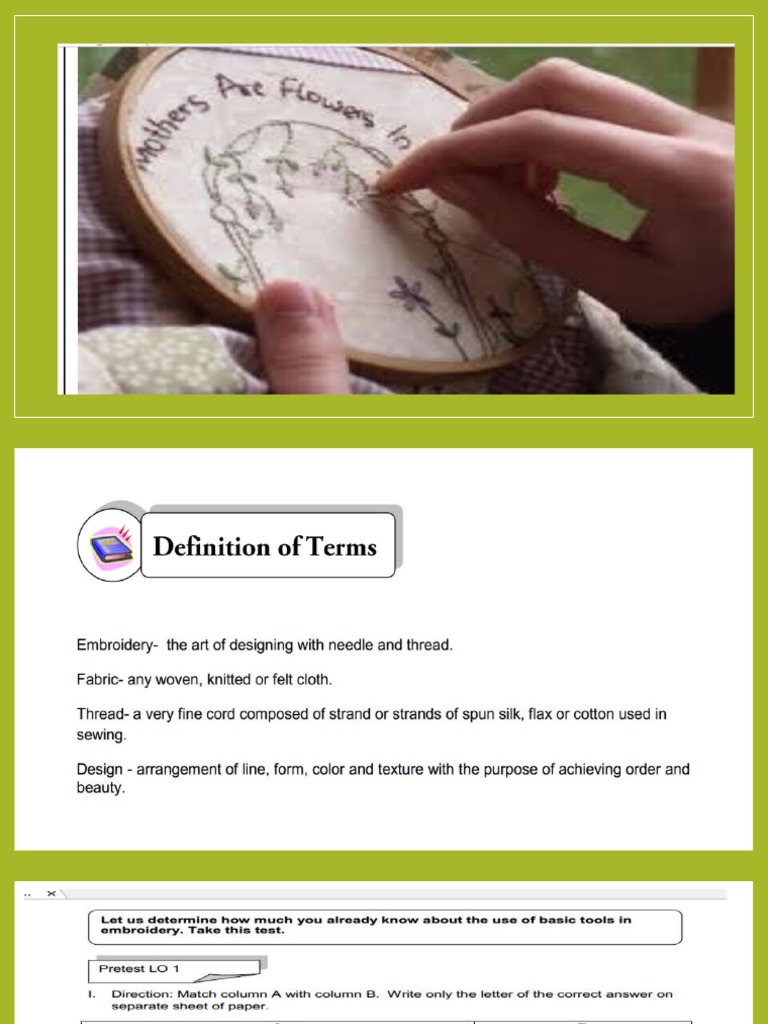 Powerpoint in Embroidery (Autosaved) | PDF