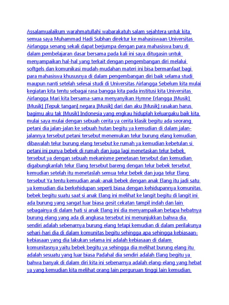 Transkrip Stadium Generale | PDF