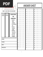 Sample: Multiple-Choice Answer Sheet | PDF | Tests | Educational ...