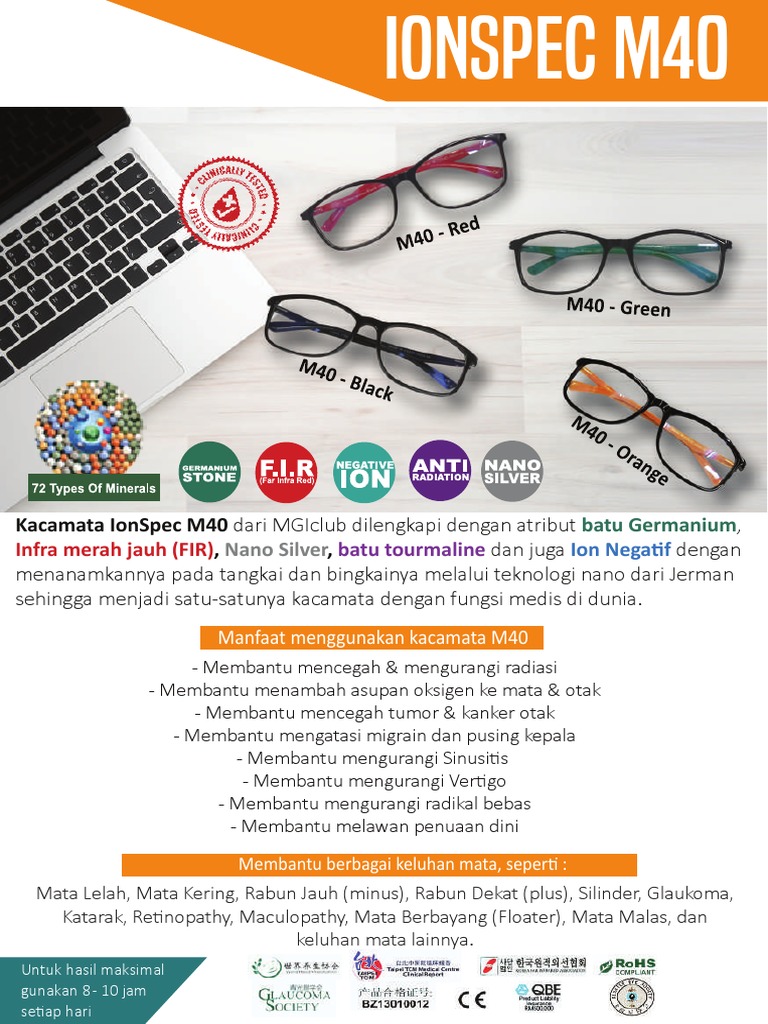 Ionspec m40 Indonesia | PDF | Kesehatan Holistik | Teknologi & Rekayasa