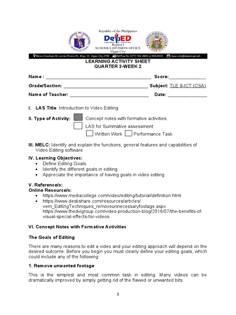 Las Ict Csa 9 q3 Week 2 | PDF | Video | Brand