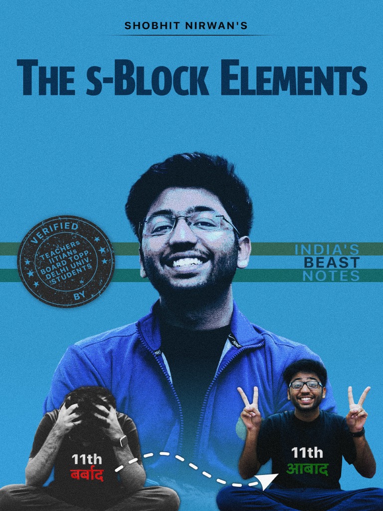 S-Block Elements: Properties and Uses | PDF | Lithium | Hydroxide