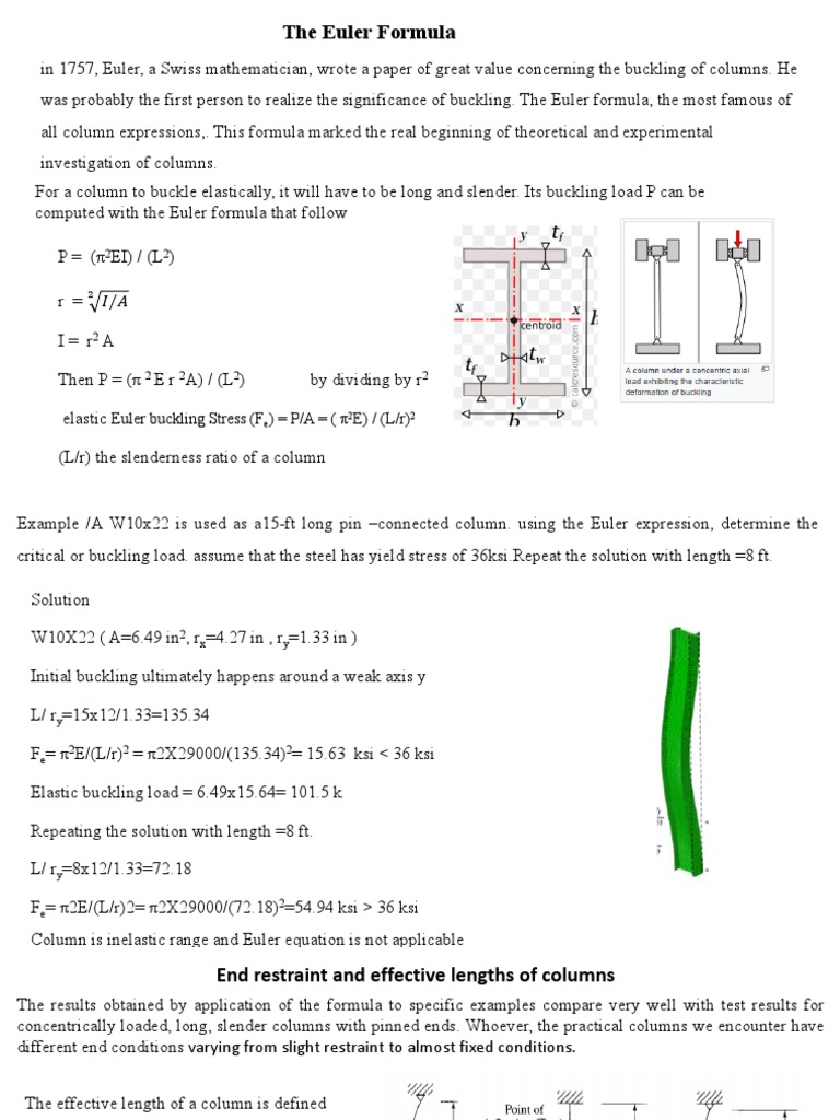 Lecture 11 | PDF | Buckling | Structural Engineering