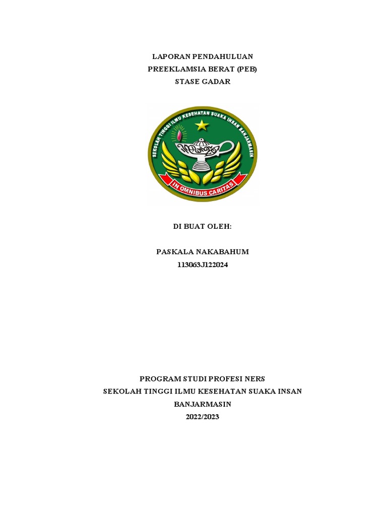 LP - PEB Paskal Gadar | PDF | Kesehatan Holistik | Sains & Matematika