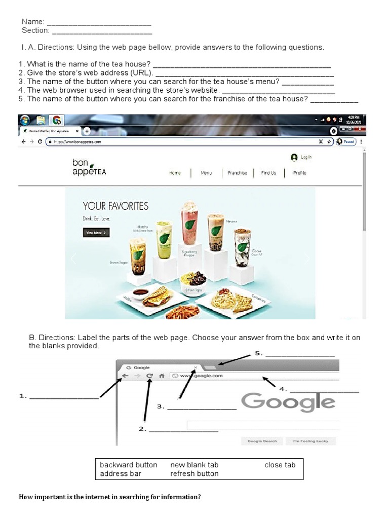 Search Engine-Activity | PDF