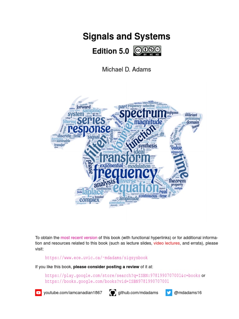 Signals and Systems-5.0 Textbook | Download Free PDF | Laplace ...