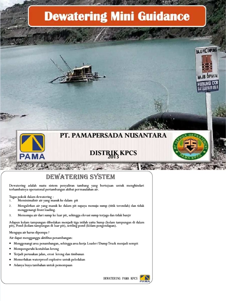 PDF Mini Guidance Dewatering | PDF