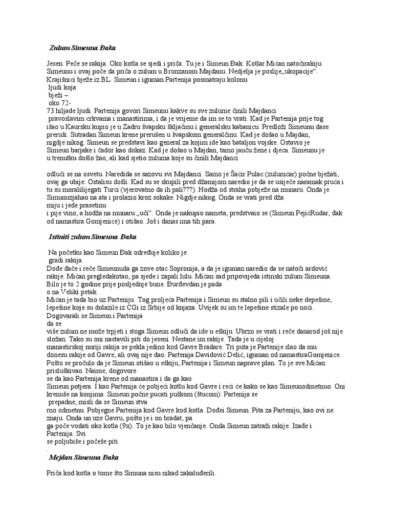 Zulum Simeuna Đaka | PDF