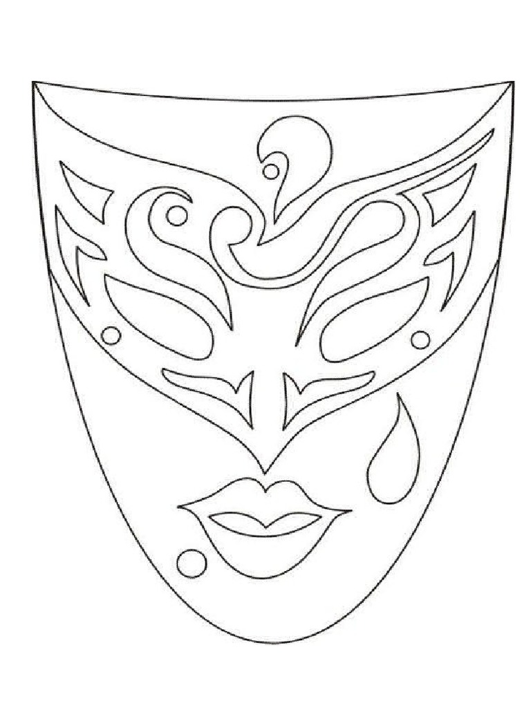 Velencei Maszkok - Sablon | PDF