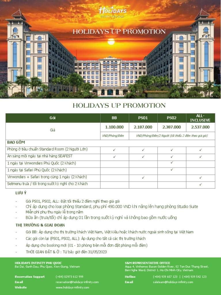 Holiday Up Promotion - Ta | PDF