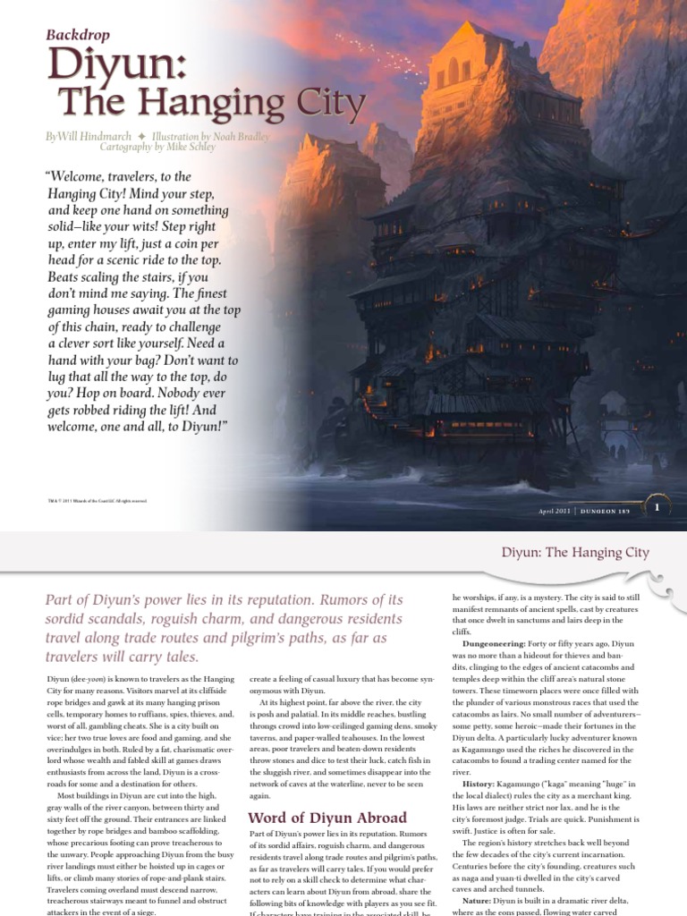 Diyun The Hanging City | Download Free PDF | Gambling