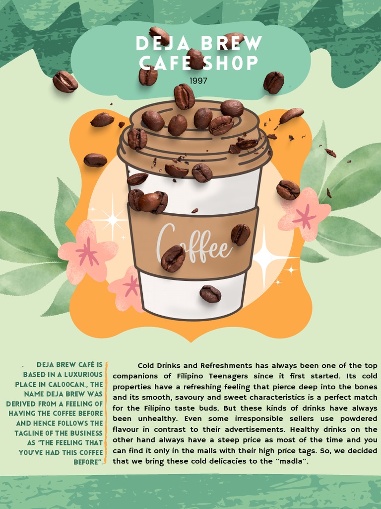 Deja Brew (Marketing Mix) | PDF | Coffee | Coffeehouse