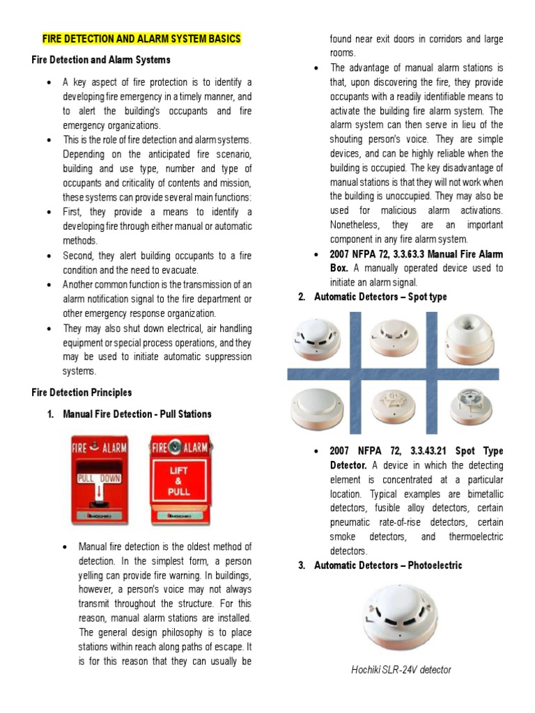 Fire Detection and Alarm System Overview | PDF | Electrical Engineering ...