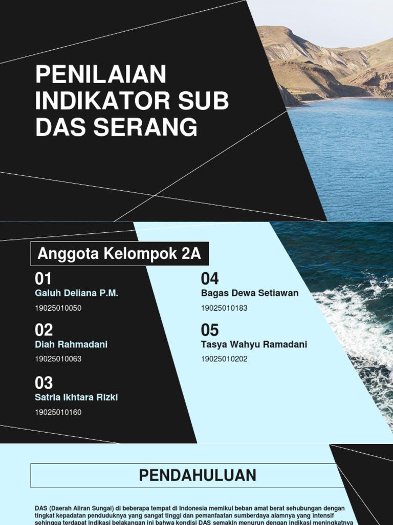 Penilaian Indikator Sub Das Serang | PDF