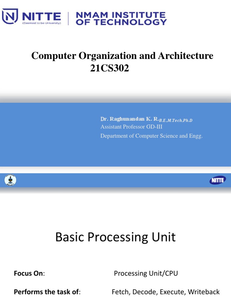 Basic Processing Unit | PDF | Central Processing Unit | Electronics