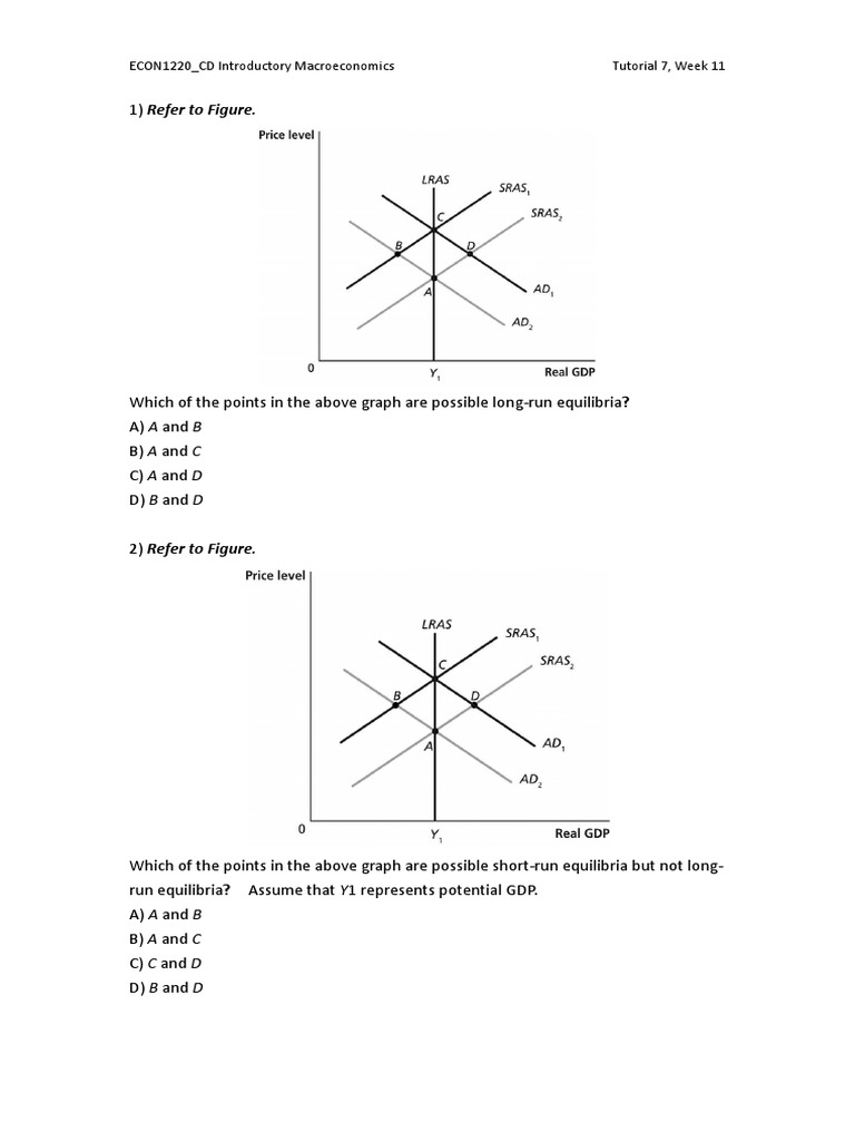Macroeconomics Equilibrium Analysis Tutorial | PDF | Business