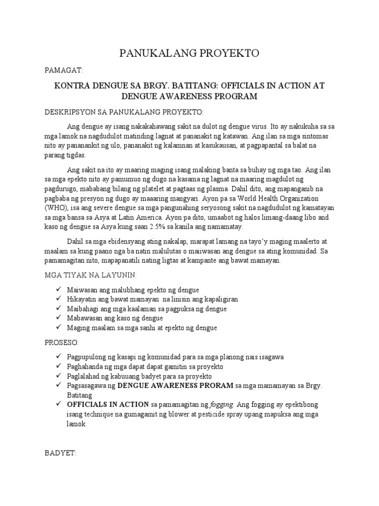 Panukalang Proyekto | PDF