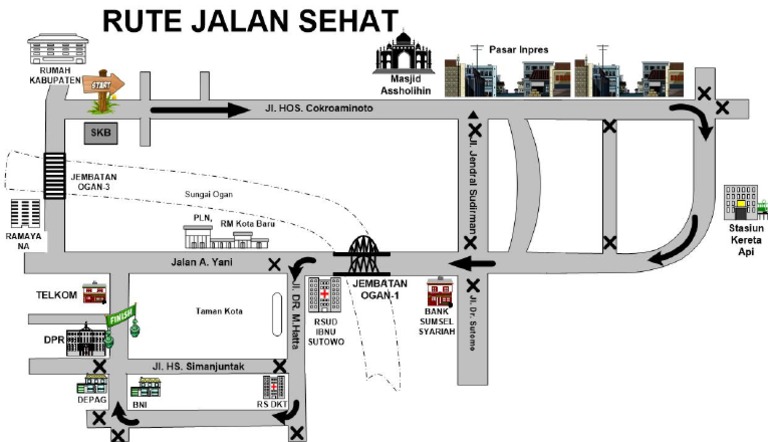 Denah JALAN SEHAT - 1 | PDF