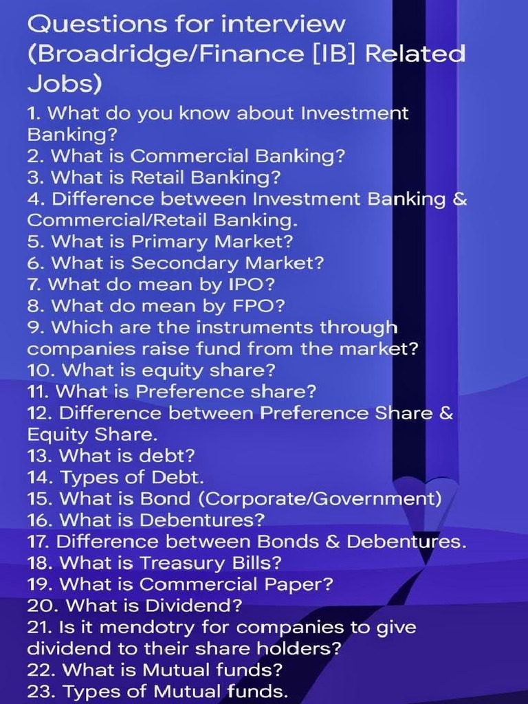 Broadridge Interview Questions | PDF Broadridge Interview Questions | PDF
