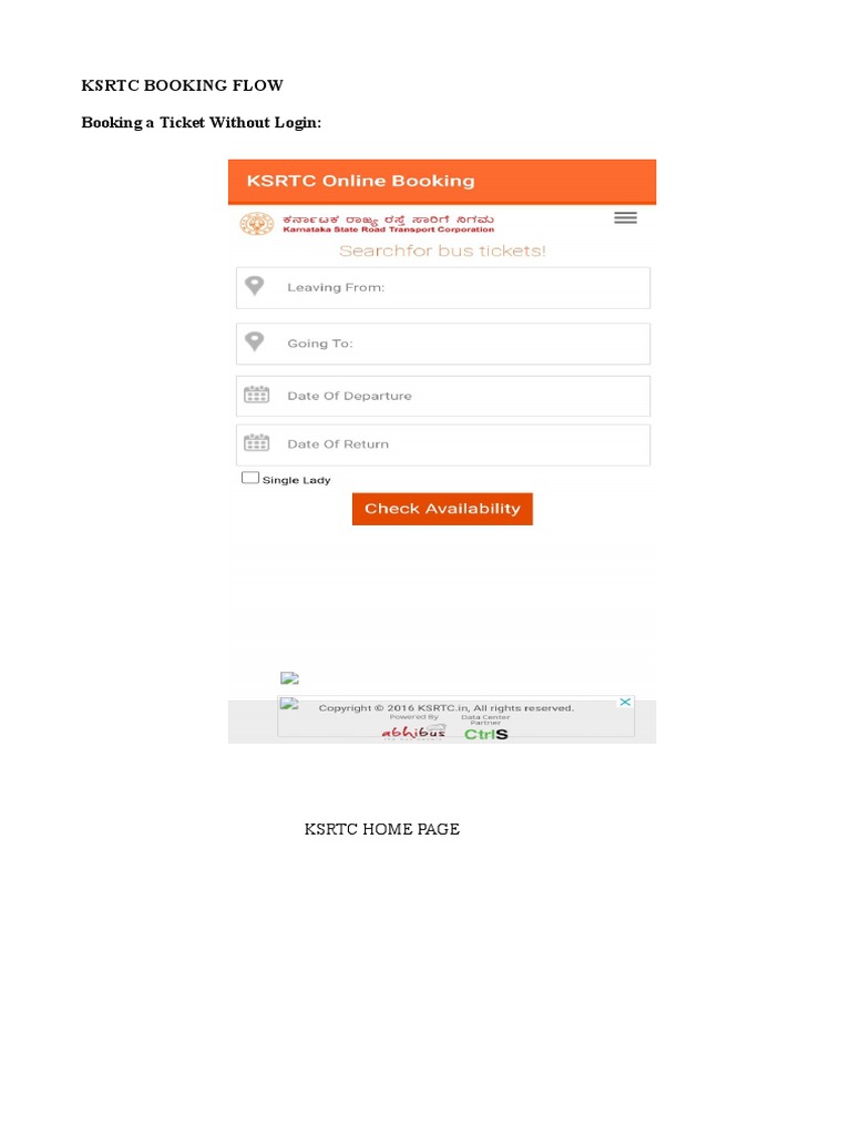 KSRTC Mobile BKG Flow | PDF | Software | Computing