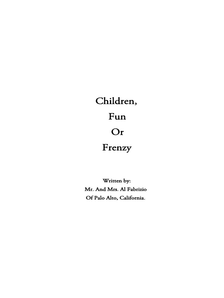 Children - Fun or Frenzy - Fabrizio | PDF | Samuel | Obedience (Human ...