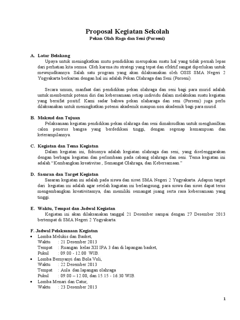 Contoh Proposal | PDF