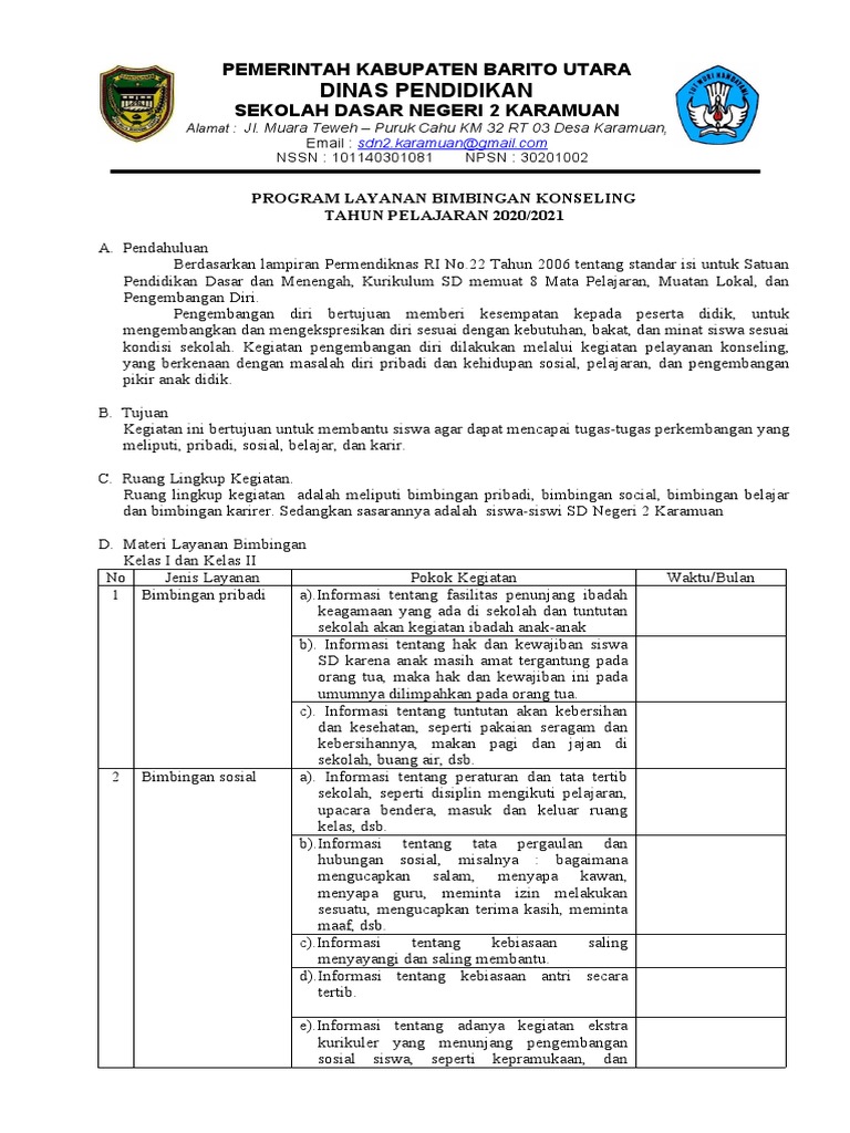 Program Layanan BK | PDF