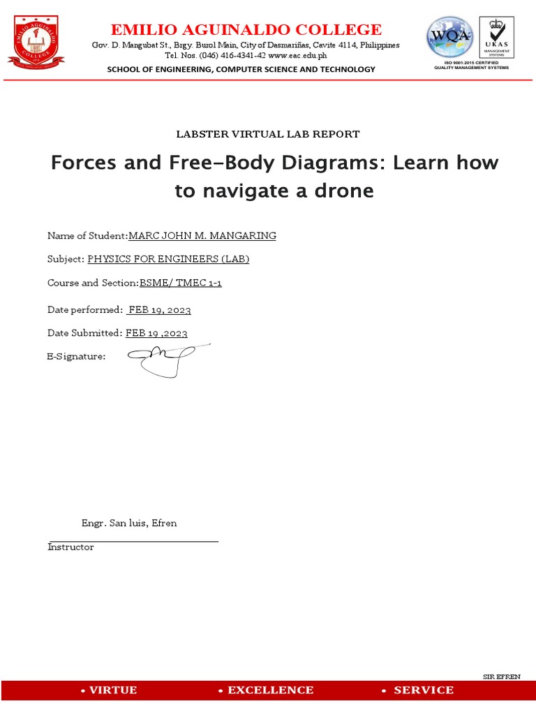 Navigating Drones with Forces Diagrams | PDF | Force | Weight