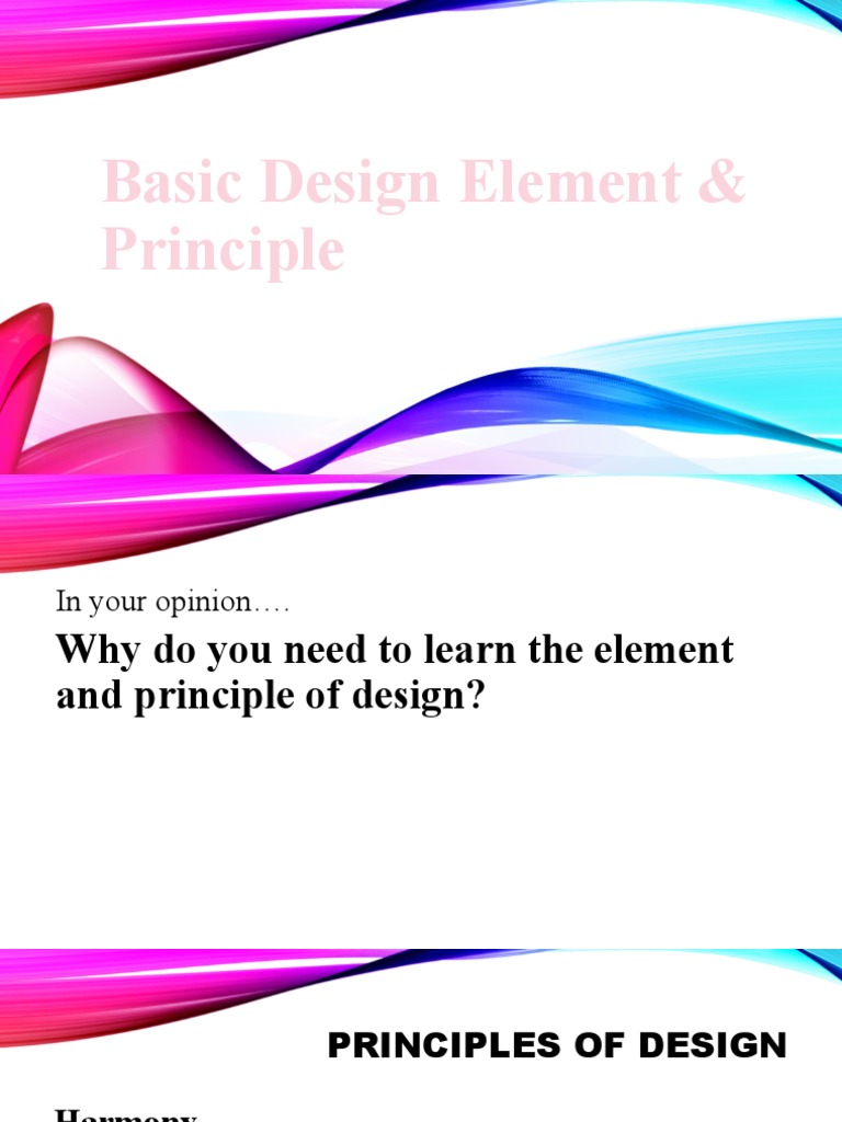 Basic Design Elements & Principles - Why Learn Them | PDF