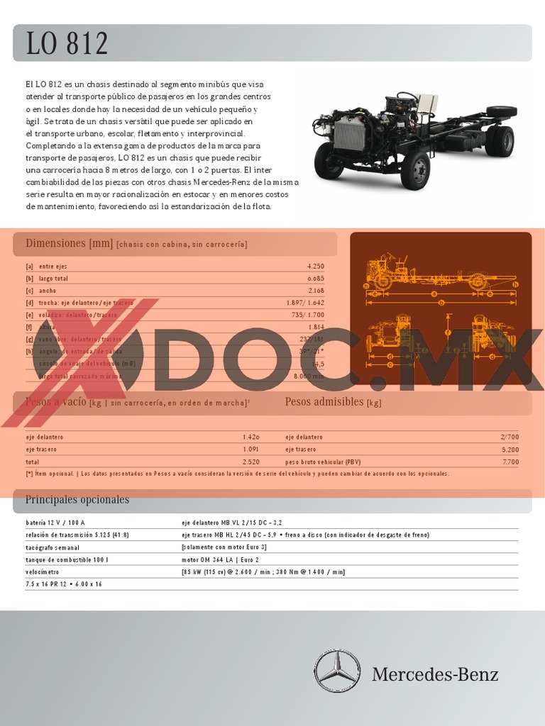 Xdoc - MX Lo 812 | PDF | Mercedes Benz | Vehículo de motor